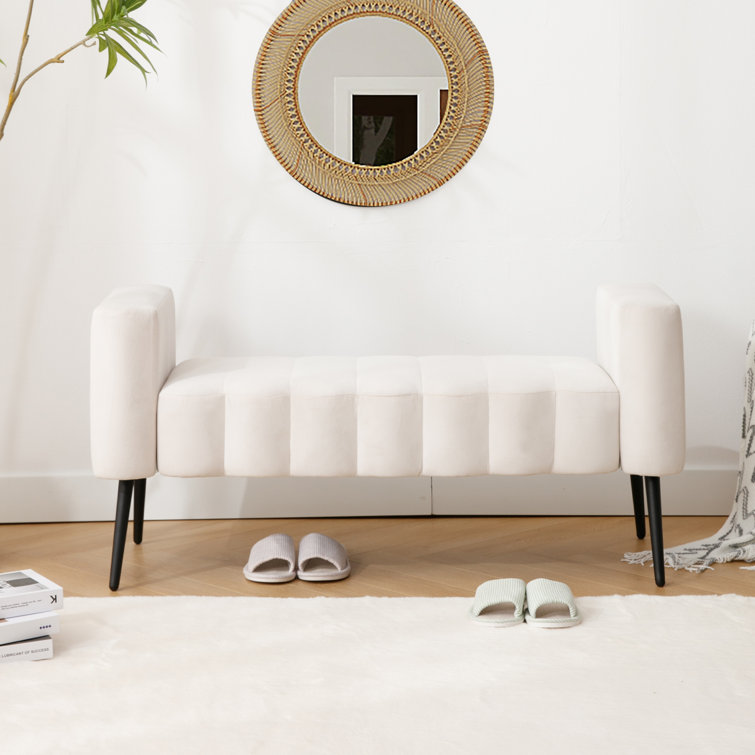 George Oliver Joity 43.7" Upholstered Velvet Bench & Reviews - Wayfair Canada